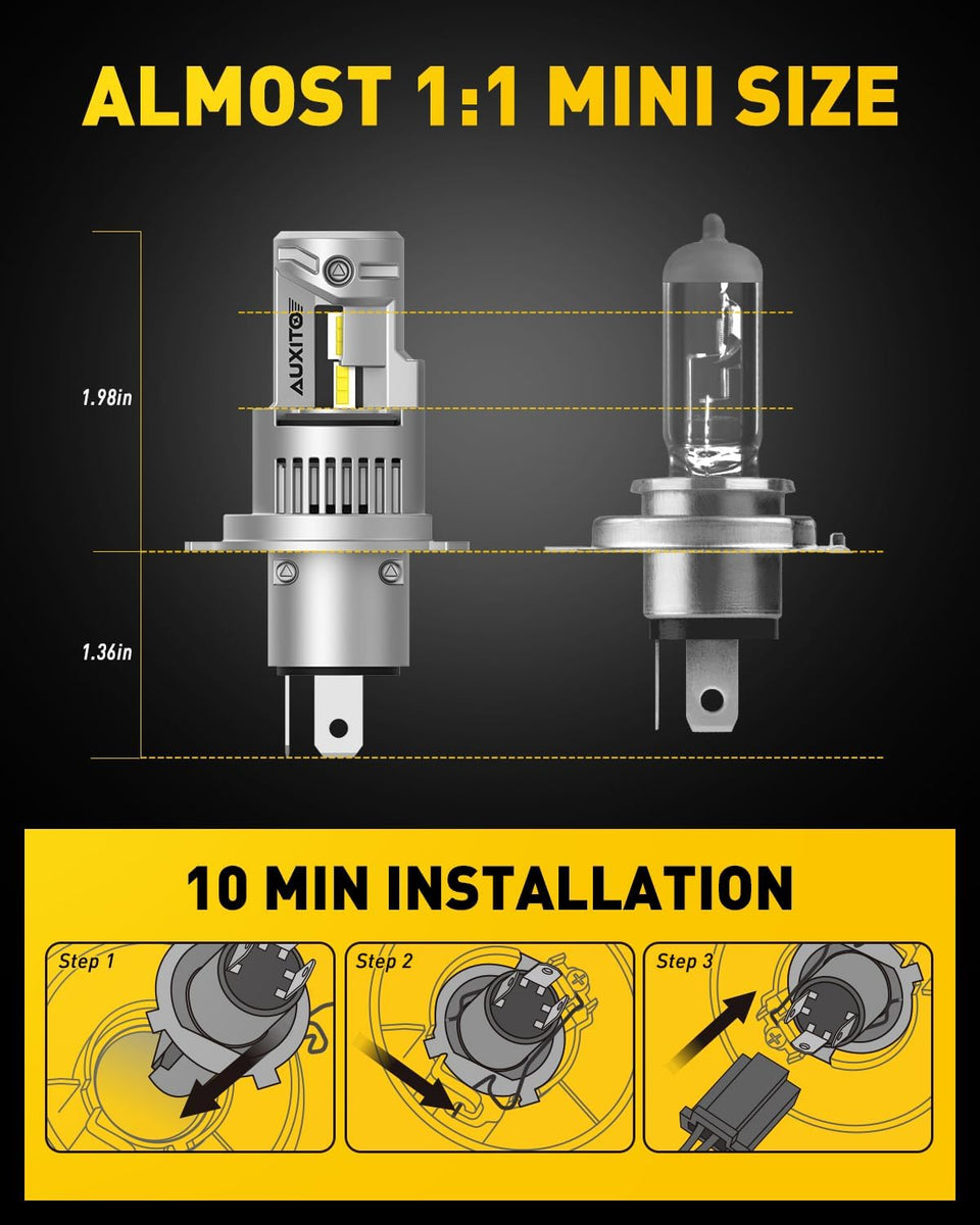 LED H4 Headlight Bulb Conversion - MR2 – Prime MR2